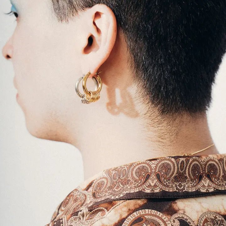 Gold Annulus Hoop Earrings - Cities in Dust – Fred & Co.