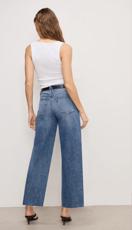 Good Skate Wide Cropped Jean in Dark - Good American – Fred & Co.